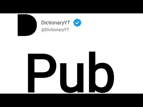 Pub Meaning in English