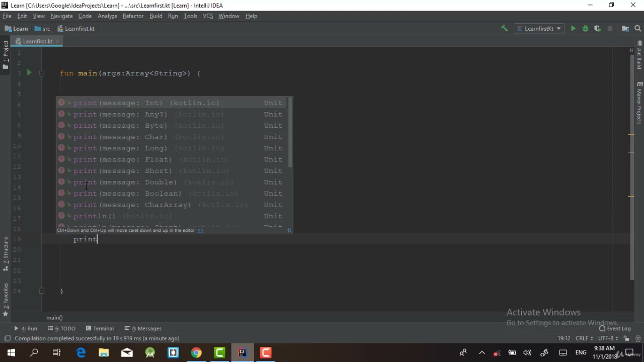 3  get input from user in kotlin