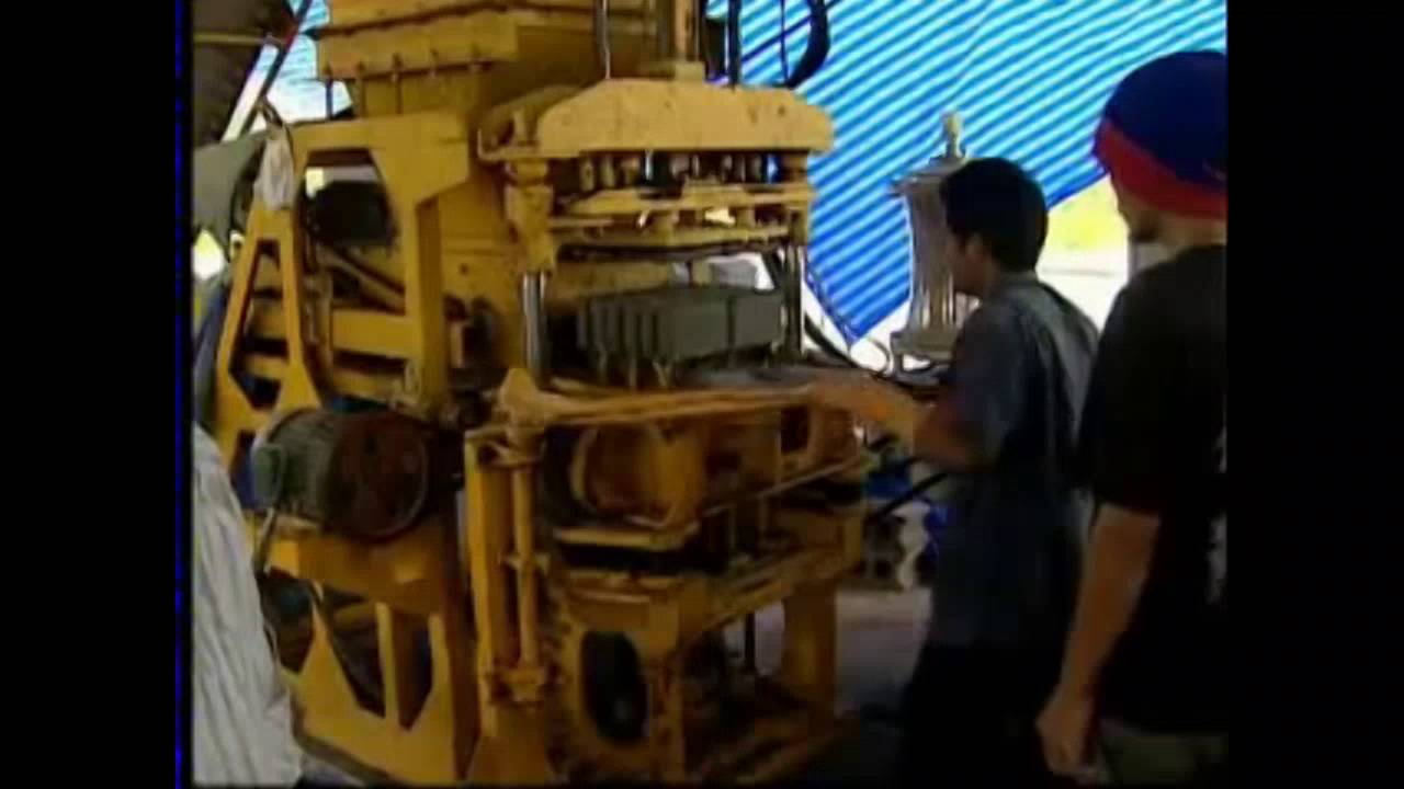 Habitech System Hydraulic Machine Interlocking Block Making Process