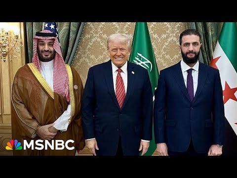 ‘Extraordinary moment’: Trump meets with Syrian president after pledge to lift sanctions