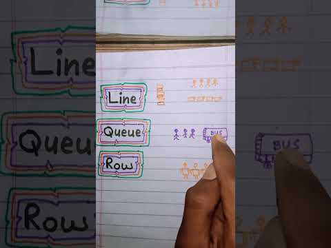 Line, Queue,Row ❤️#shorts #shortvideo #education