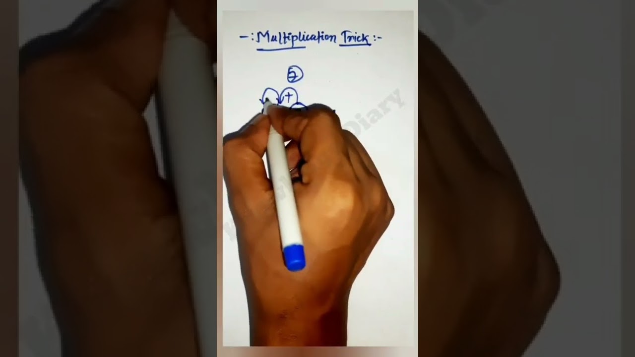 Knowledge Diary (maths) amazing multiplication tricks #youtube #shorts