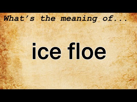 Ice Floe Meaning : Definition of Ice Floe