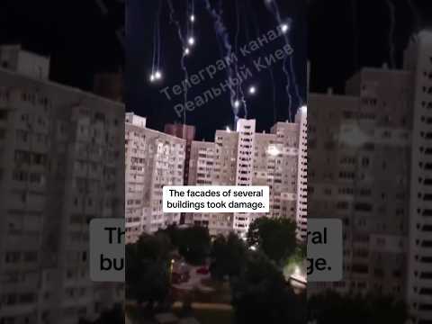 Russian drone strikes hit Ukraine’s capital #shorts