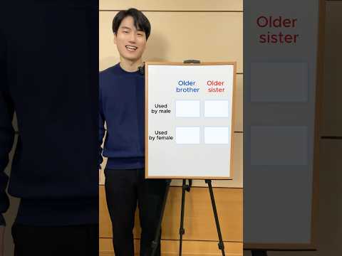'Older brother and Older sister' in Korean!🇰🇷 #koreanlearner #learnkorean #korean