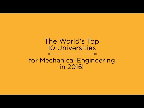 Top 10 Universities for Mechanical Engineering in 2016