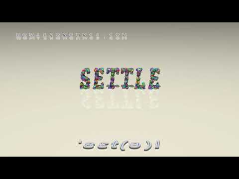 settle - pronunciation + Examples in sentences and phrases