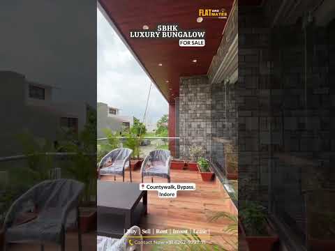5BHK SUPER LUXURY BUNGALOW FOR SELL IN INDORE 📞6262-9797-71