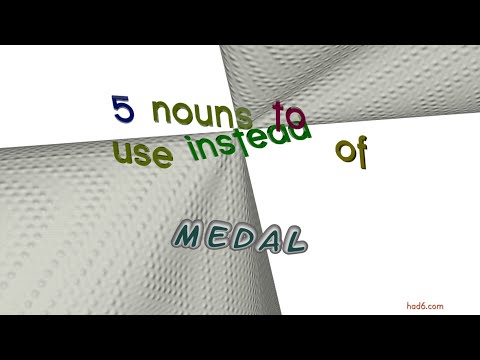 medal - 5 nouns which are synonyms of medal (sentence examples)