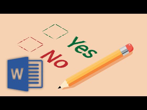 How to insert checkbox in a Word document