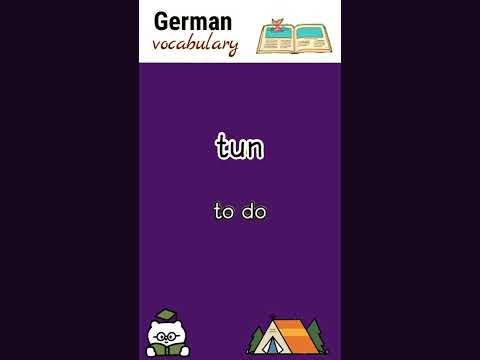 tun (to do) | German language vocabulary