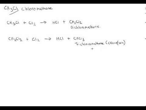 Further substitution of chloromethane