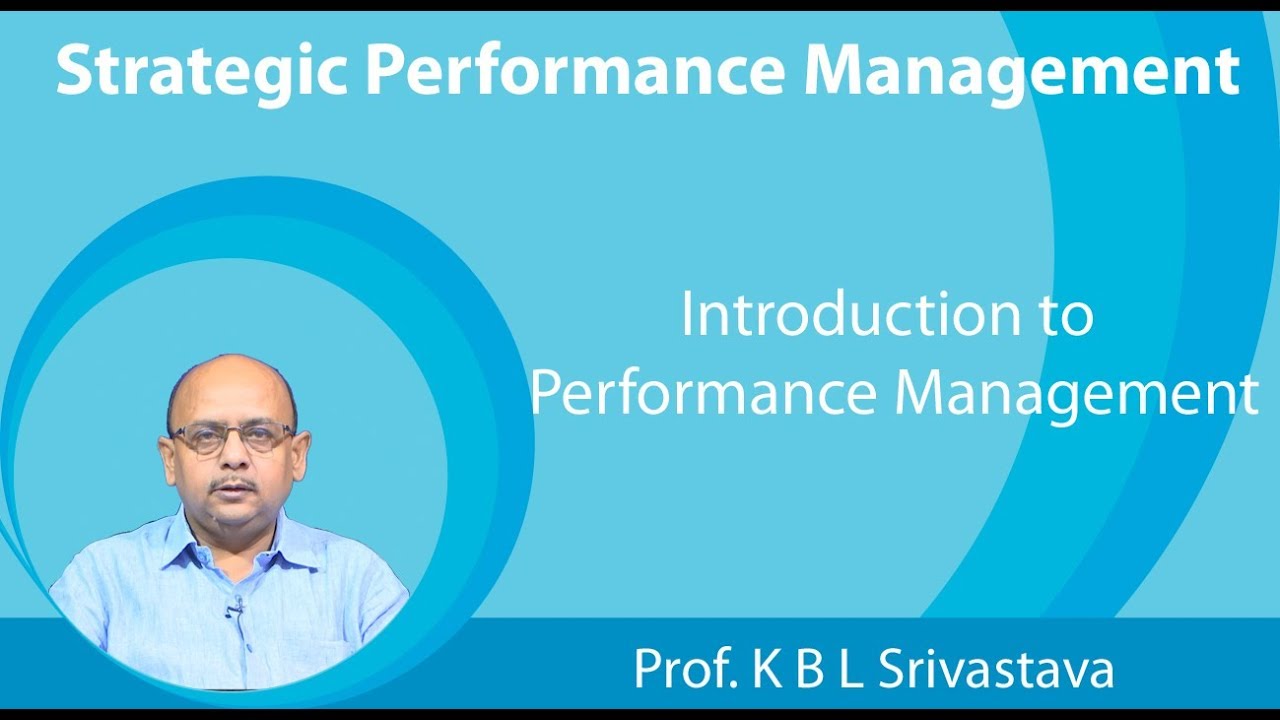 Lecture 1 Introduction to Performance management