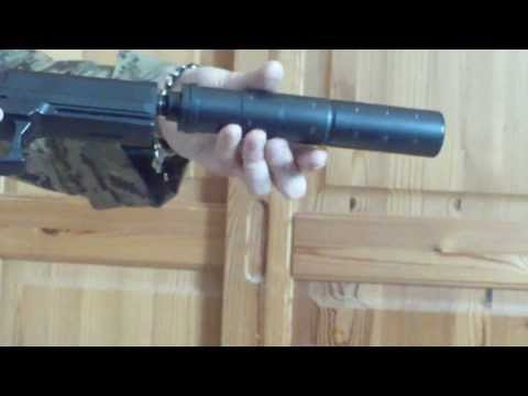 Test of mk23 silencer modifications (airsoft)