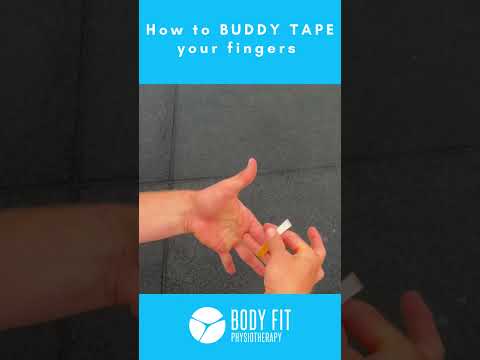 How to BUDDY TAPE your fingers