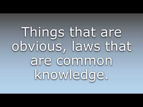 What does Trite law mean?