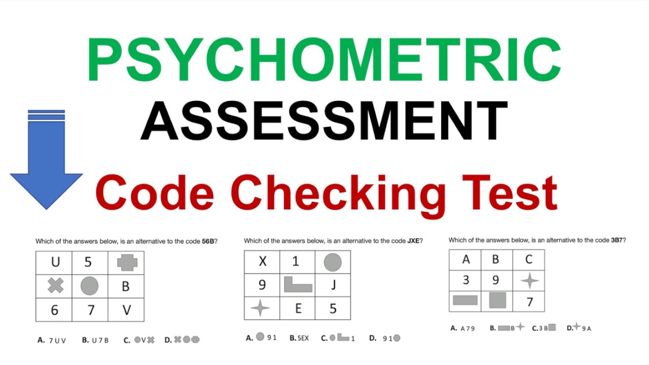 Psychometric Assessment - Code Checking Test