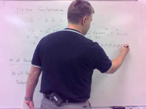 130 Section 5.1(c) - Prime Factors & # of Factors