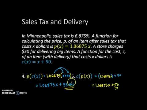 Adv Alg 1.7 Composite Functions Real World