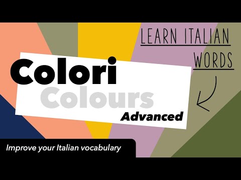 Learn Italian: COLOURS (advanced) | COLORI - vocabulary training for beginners and intermediate