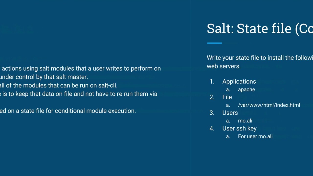 Learning SaltStack - salt state