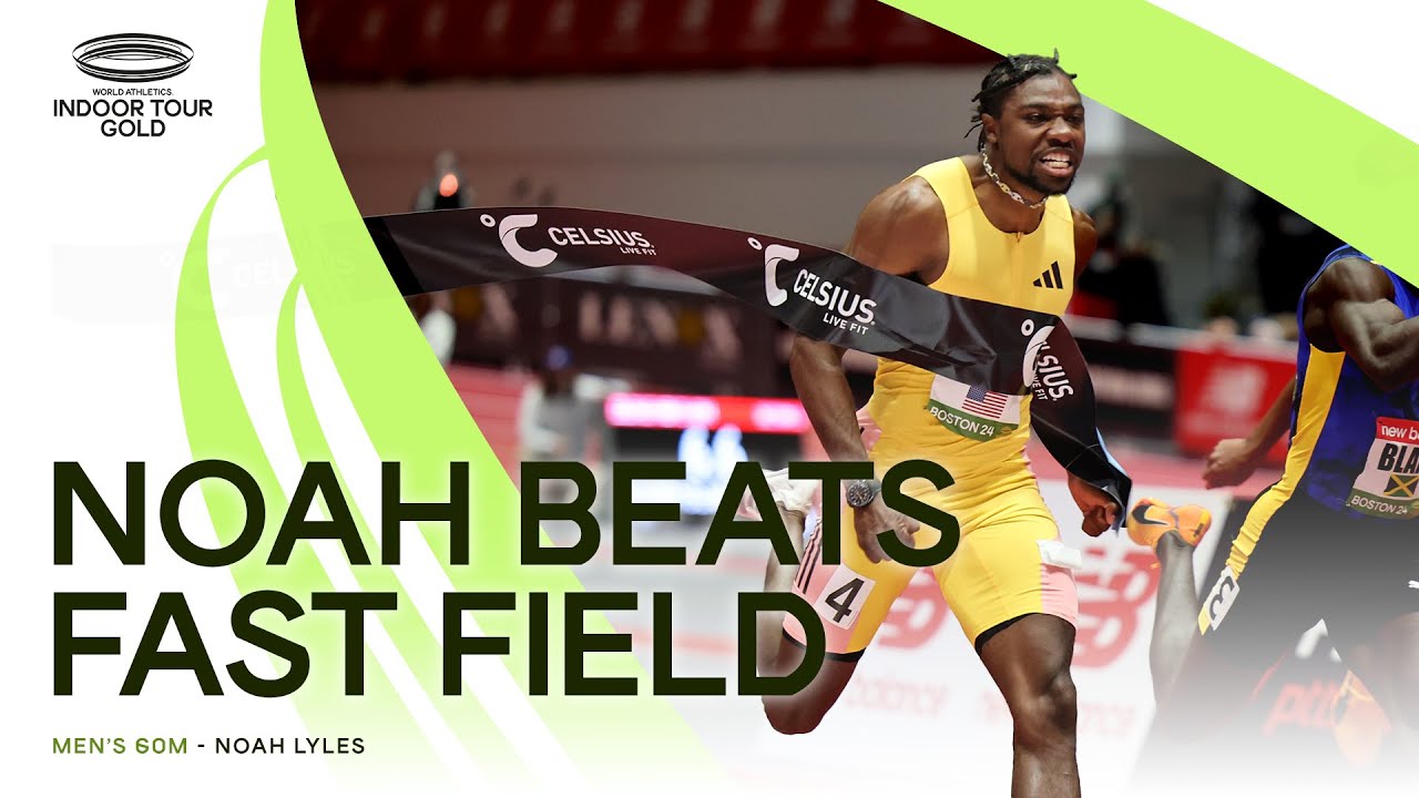 Noah Lyles storms to 6.44 over 60m | World Indoor Tour 2024