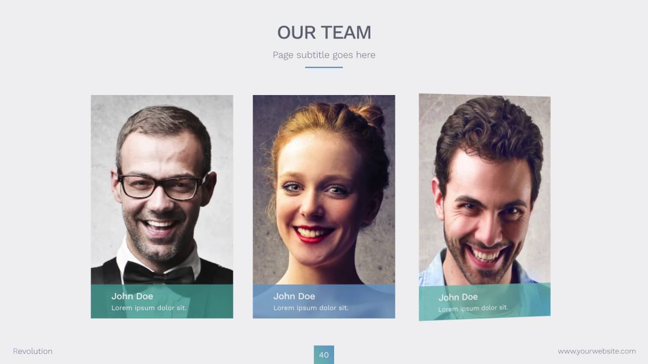 Revolution - Creative Keynote Presentation Template | Light Version