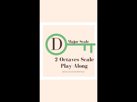 D Major Play-Along #Violin #Scale 馃幓 2 Octaves #LearnViolin #Violinist