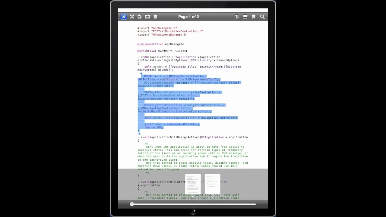 Text selection on FastPdfKit