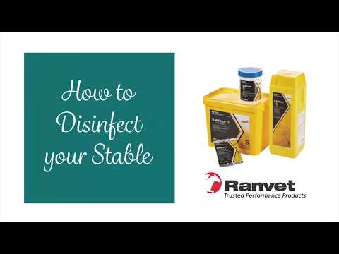 How to disinfect your stable with Virkon S