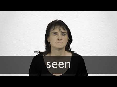 SEEN definition in American English | Collins English Dictionary