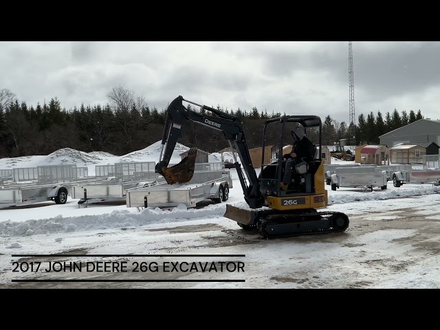 2017 John Deere 26G Excavator | Heavy Equipment | Owen Sound | Free ...