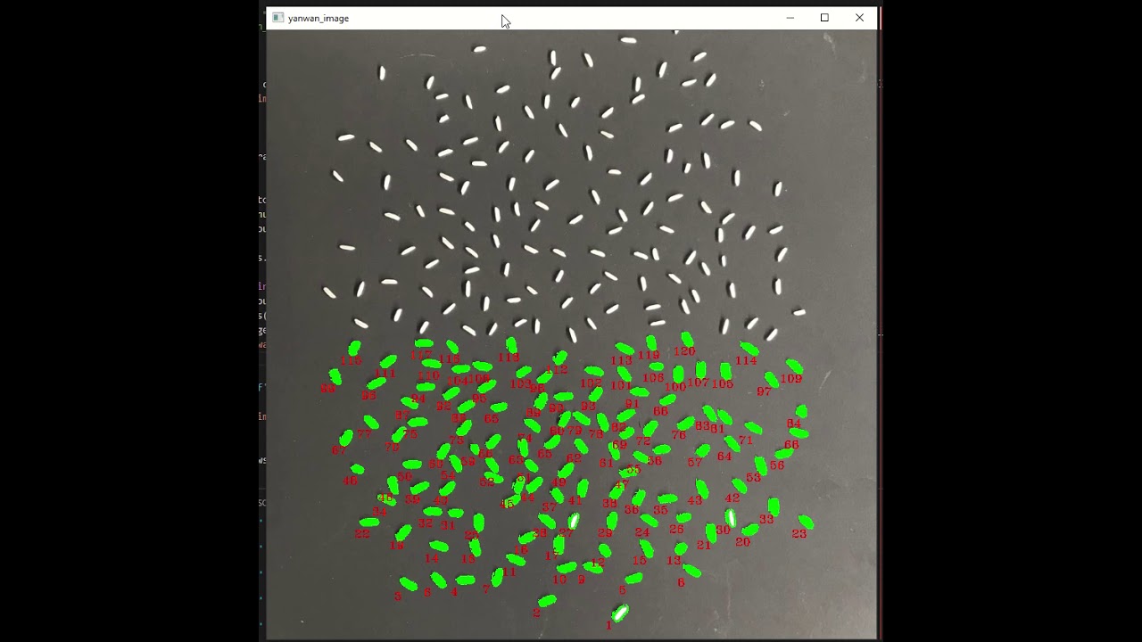 Use OpenCV to count rice(s)
