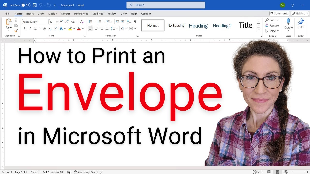 How to Print an Envelope in Microsoft Word 📩