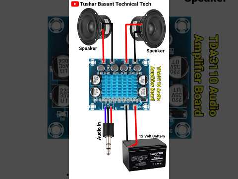 TPA3110 Audio Amplifier Board Connection #shorts