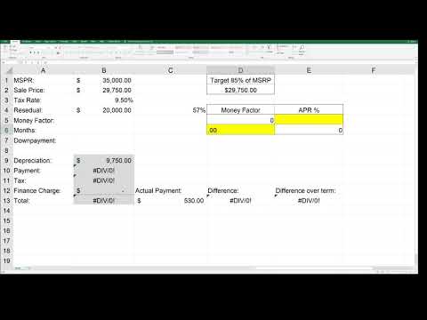 How to Calculate Auto Lease
