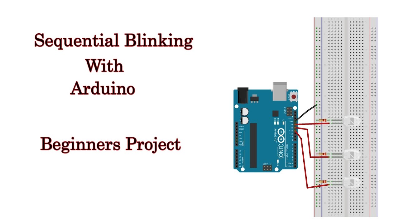 Arduino Tutorial: LED Sequential Control-Beginner Project