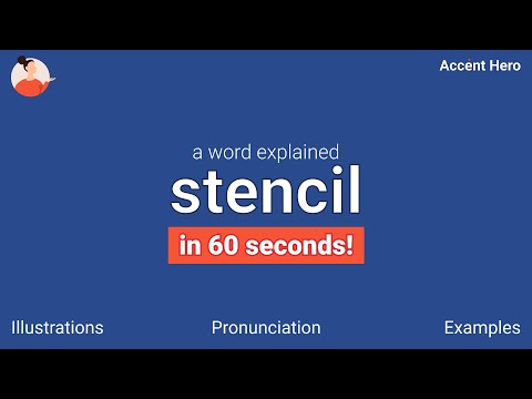 STENCIL - Meaning and Pronunciation