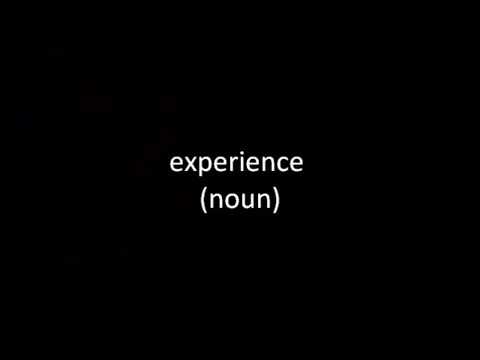 experience (noun)
