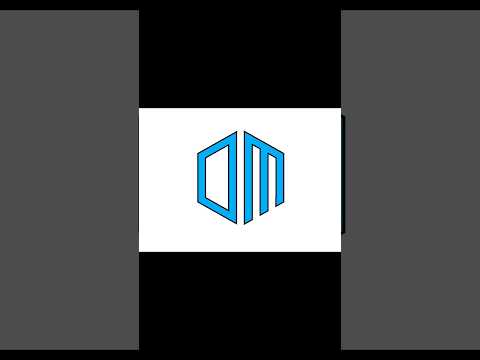 Letter OM LOGO Design in Illustrator//Adobe Illustrator