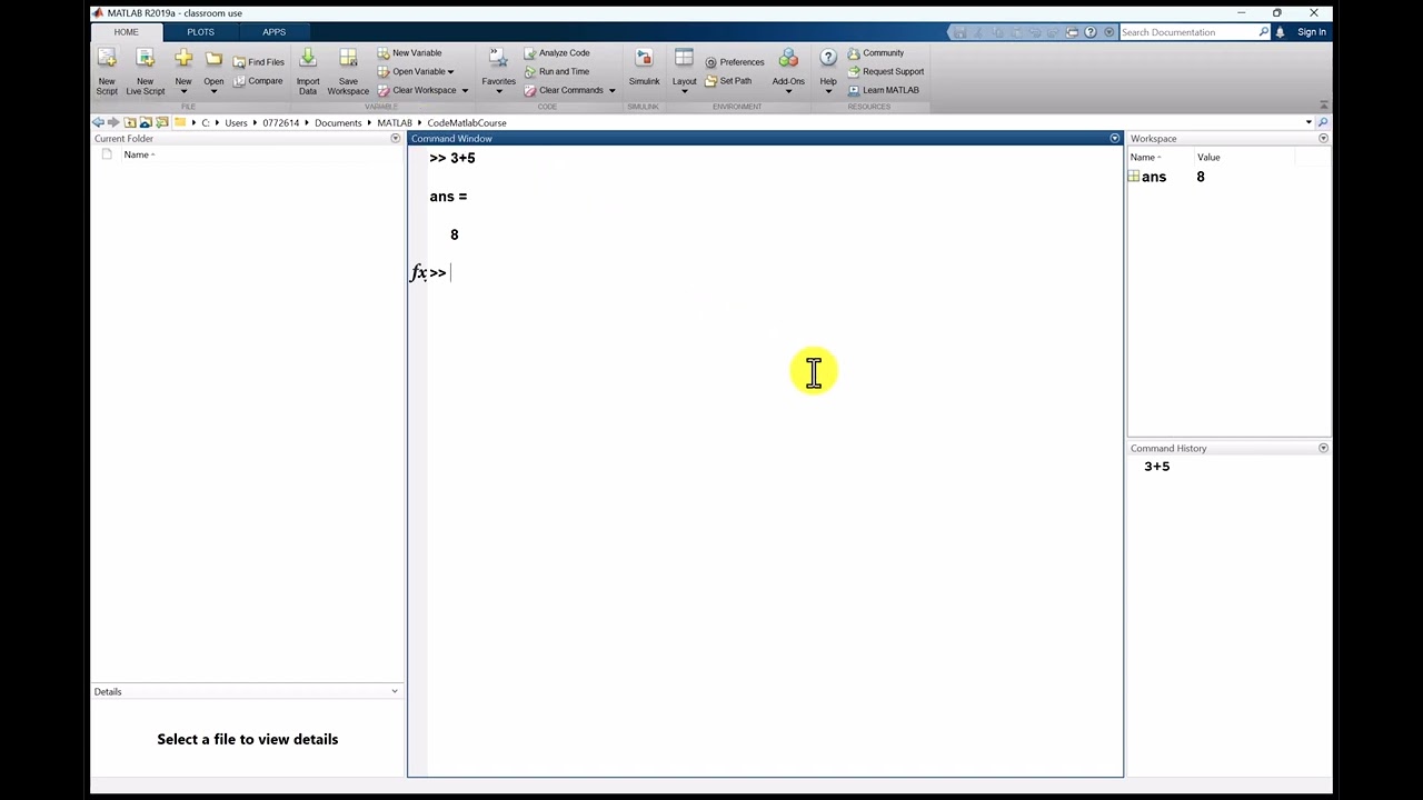 Introduction to Matlab Environment - 01