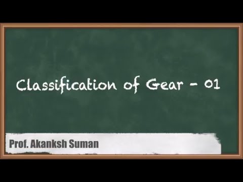 Understanding the Classification of Gear 1 - GATE Theory of Machines ...