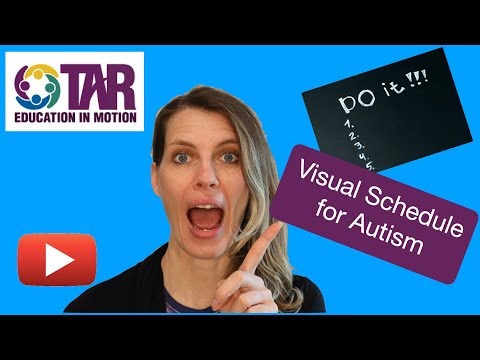 Visual schedule autism