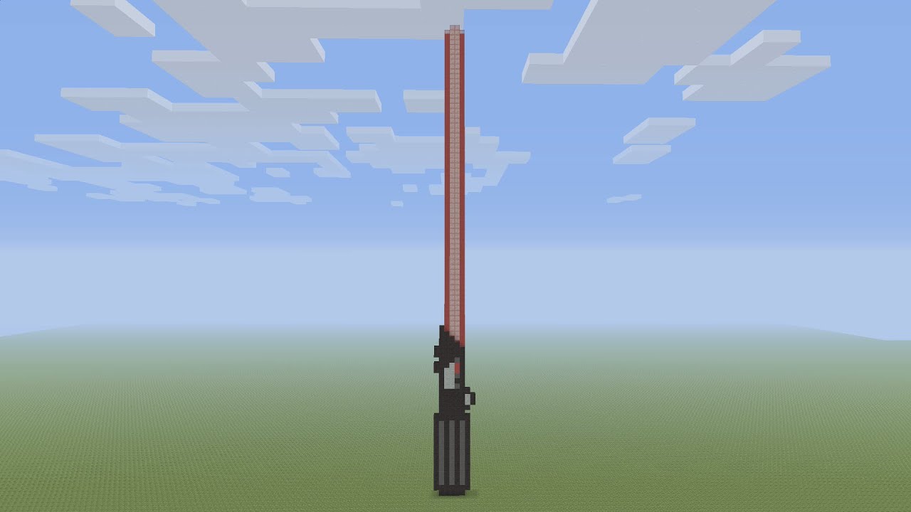 Minecraft Pixel Art - Darth Vader's Lightsaber From Star Wars