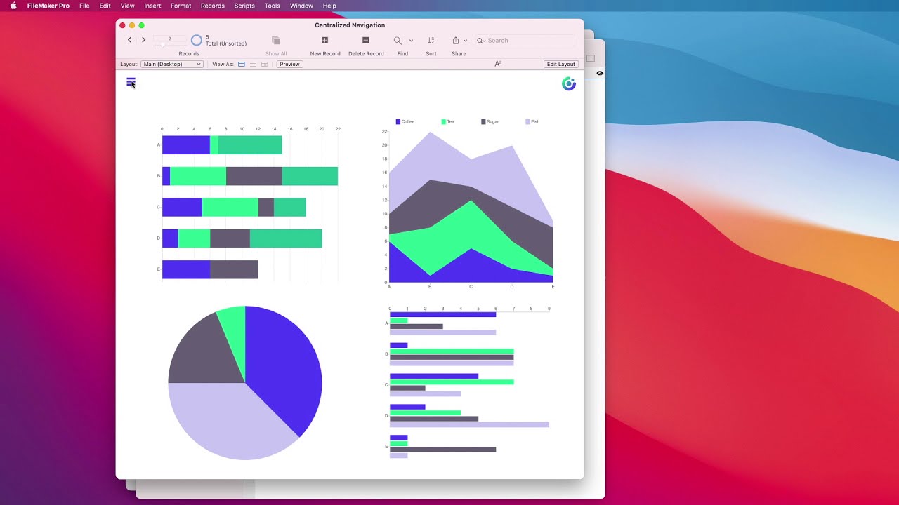 Central Navigation in Claris FileMaker