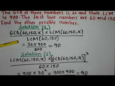 Given the GCD and LCM of three numbers, and two of the numbers as 60 and 150, Find the 3rd number.