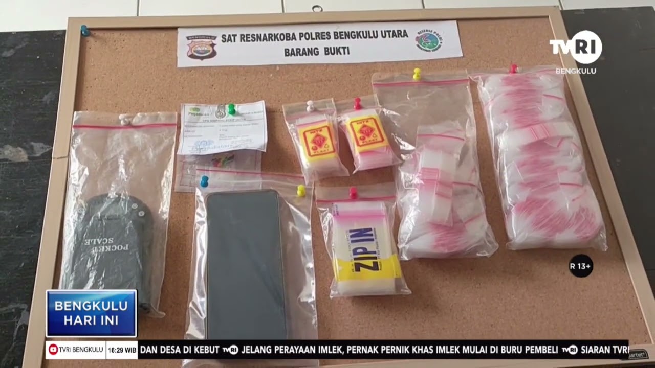 PENGEDAR NARKOBA JARINGAN LAPAS DI BENGKULU UTARA DIRINGKUS POLISI