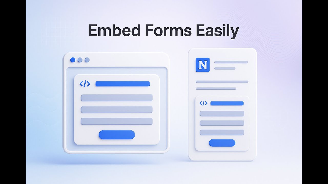 How to Embed Notion Forms in Your Website & Notion Using NoteForms?