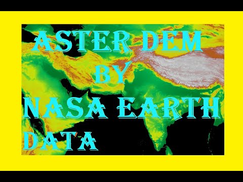 Download ASTER DEM by NASA Earth data