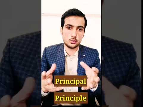 Principal vs Principle | What is the difference between principal and principle